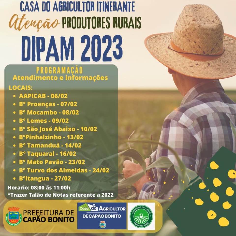 DIPAM Itinerante facilita atendimentos de produtores rurais ...